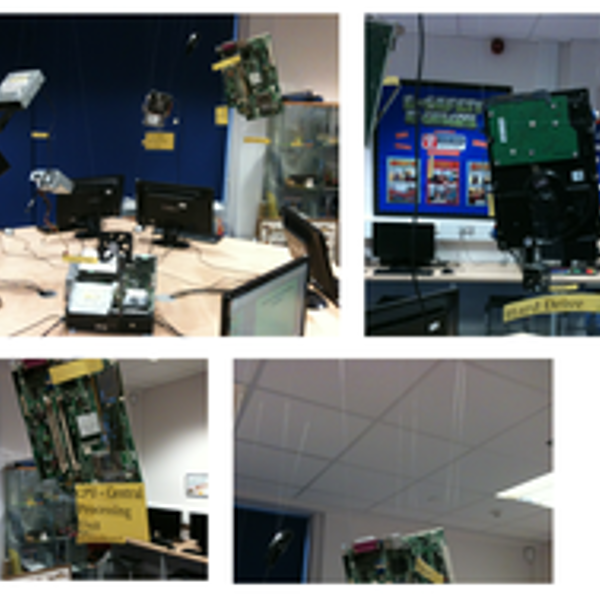 Exploded computer display