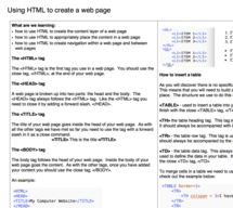 HTML Knowledge Organiser