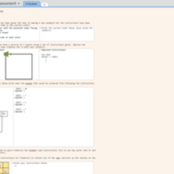 Initial Computing Assessment for Year 7