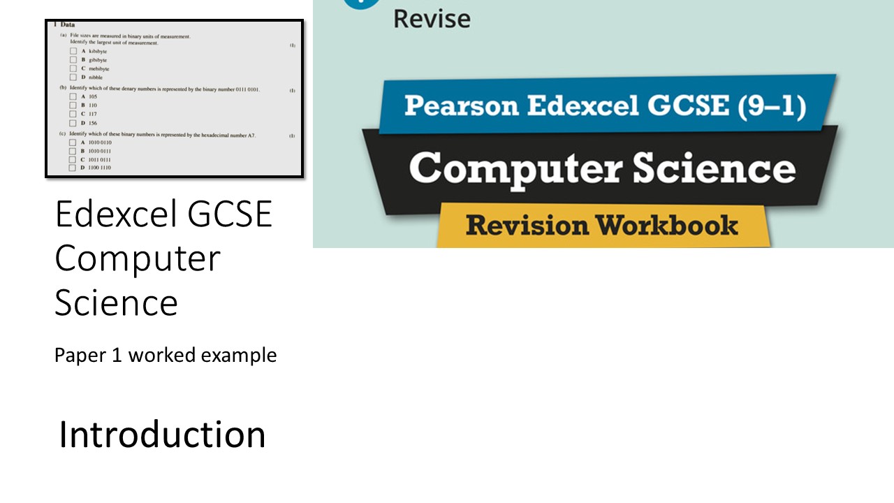 Edexcel GCSE CS Revision Workbook Paper 1 Walkthrough