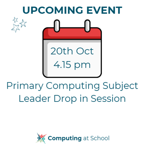 Drop In Session for Primary Teachers