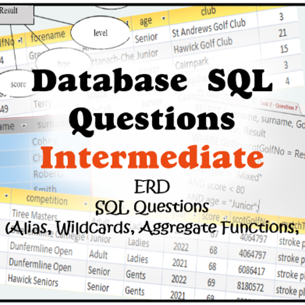 Database SQL Intermediate Questions